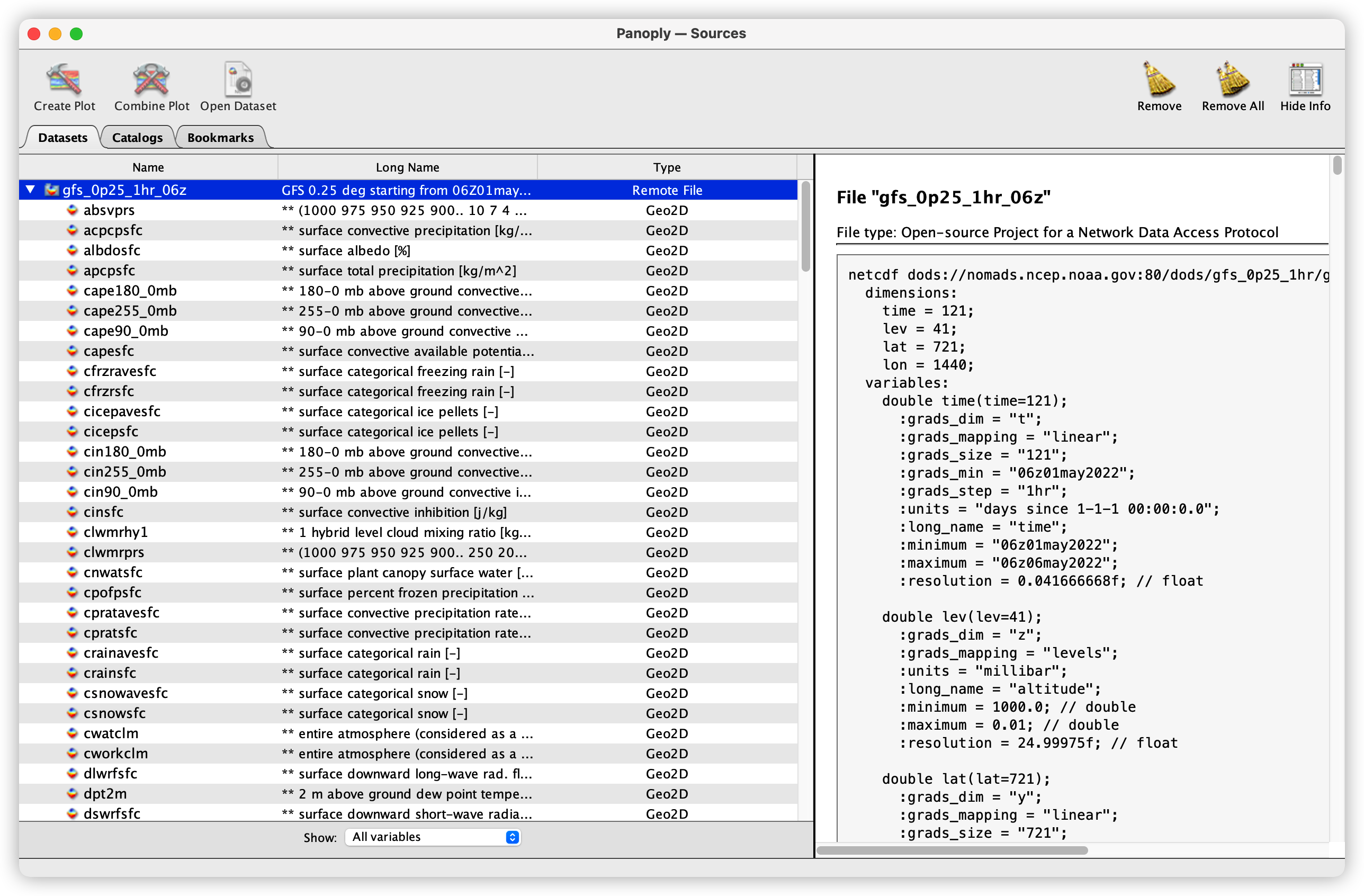 如何利用OPeNDAP快速获取格点数据——以GFS为例 – Clarmy吱声